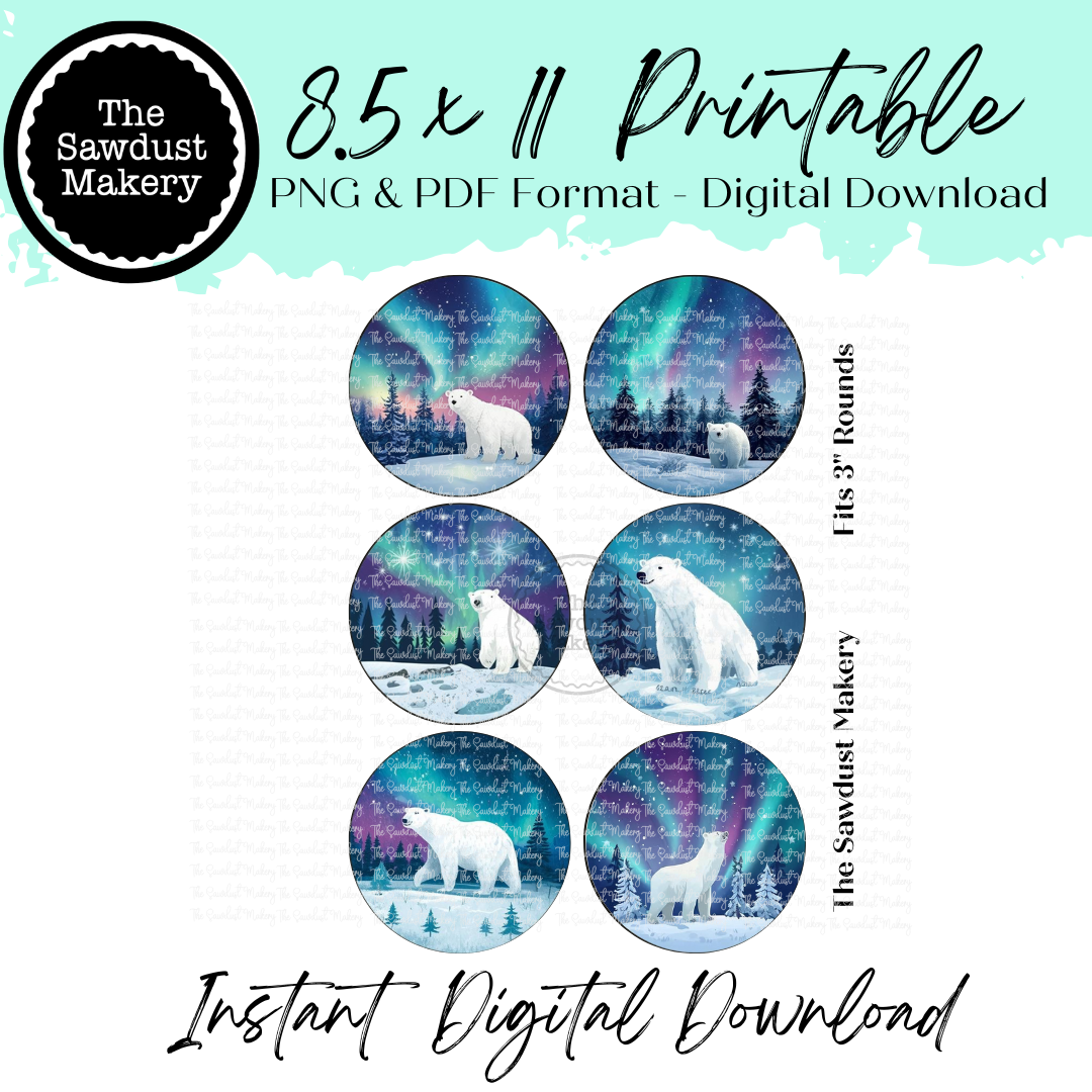 Polar Bear Winter Printable Vol 1 – The Sawdust Makery