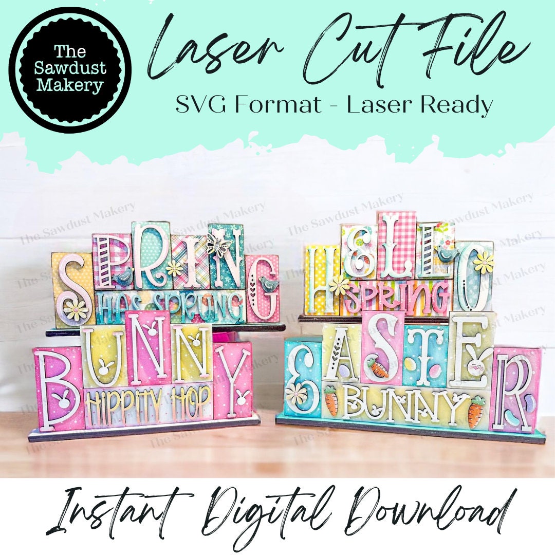 Mini Easter and Spring Word Block 5 & 6 Letter Sets | Mini Word Block ...