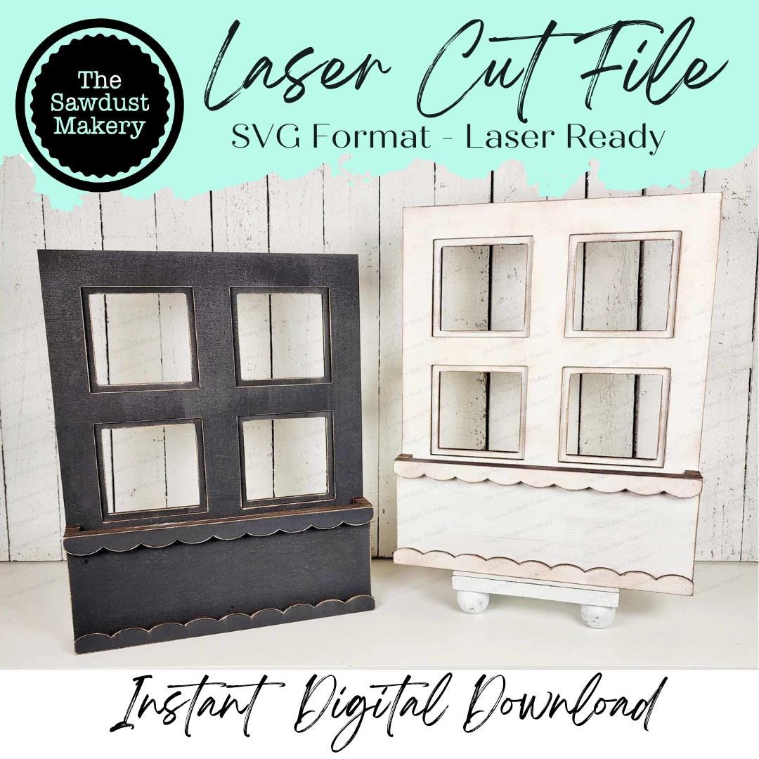 Window Box Interchangeable Base SVG | Home Decor SVG | Laser Cut File ...