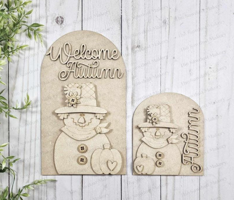 Interchangeable Large & Small Arched Boho Sign Insert | Welcome Autumn ...